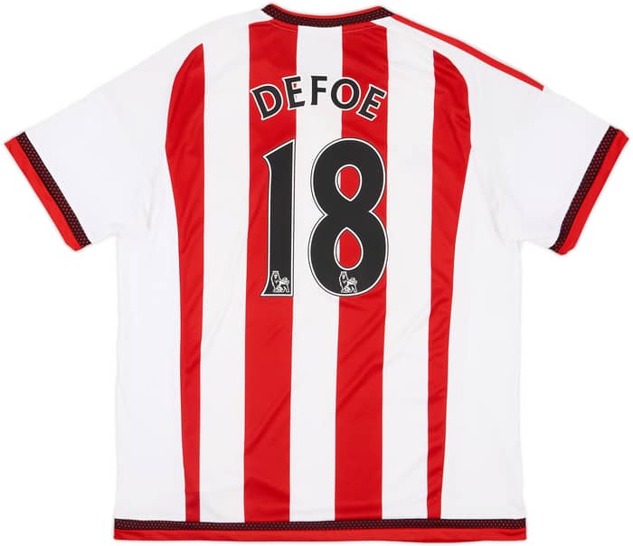 2015-16 Sunderland Home Shirt Defoe #18 - 7/10 - (XL)