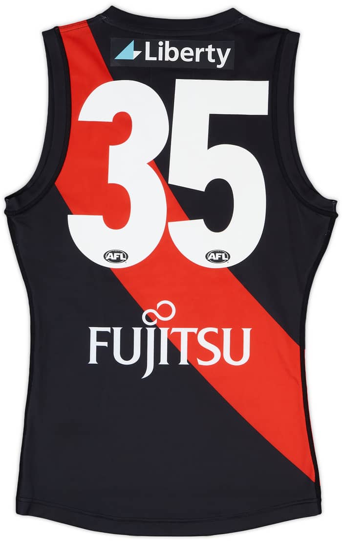 2020 Essendon AFL Match Issue Squad Signed Home Guernsey #35 (Guelfi)