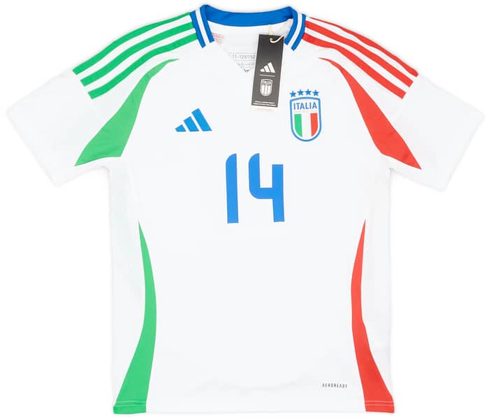 2024-25 Italy Away Shirt Chiesa #14 (KIDS)