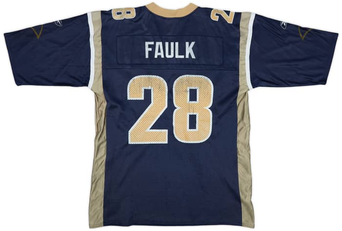 2001 St Louis Rams Faulk #28 Reebok Home Jersey - 5/10 - (L)