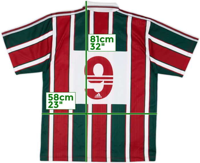 1998-00 Fluminense Home Shirt #9 - 9/10 - (L)