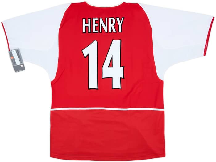 2002-04 Arsenal Home Shirt Henry #14 (L)
