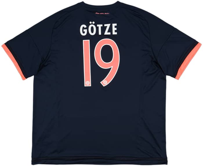 2015-16 Bayern Munich Third Shirt Gotze #19 - 9/10 - (XXL)