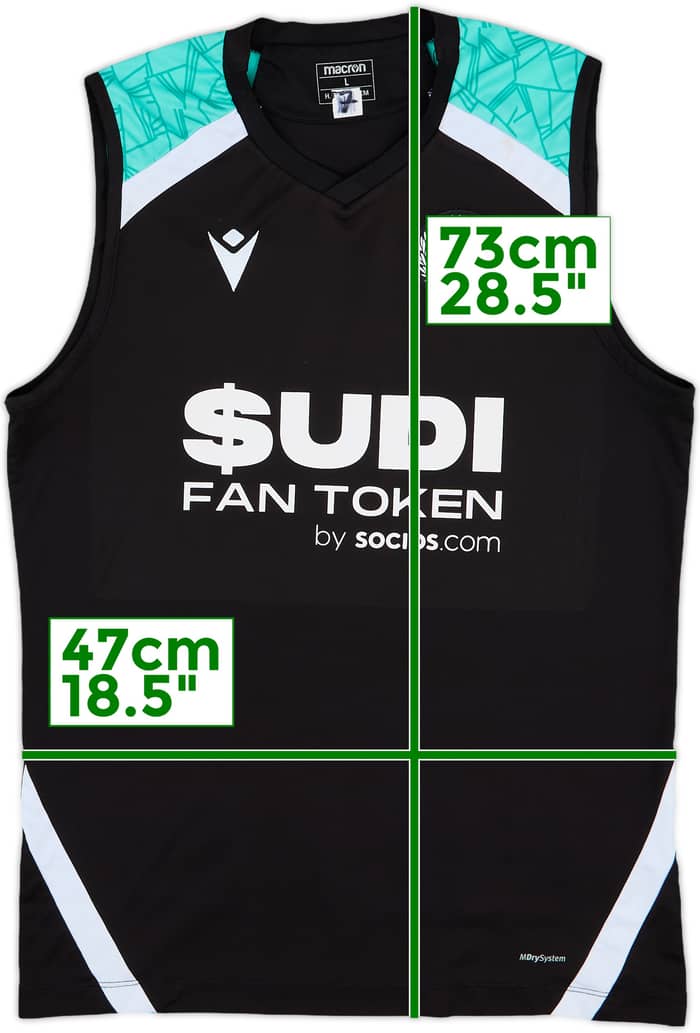 2019-20 Udinese Macron Training Vest - 8/10 - (L)