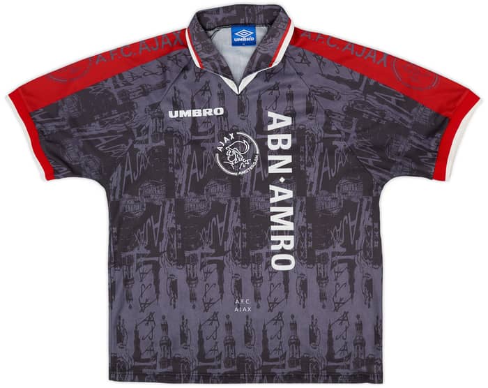 1996-97 Ajax Away Shirt Kluivert #9 - 9/10 - (XL)