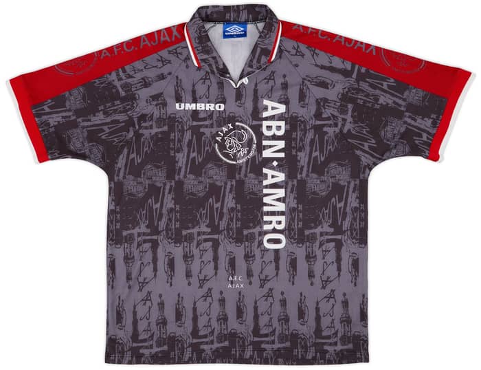 1996-97 Ajax Away Shirt Kluivert #9 - 8/10 - (XL)