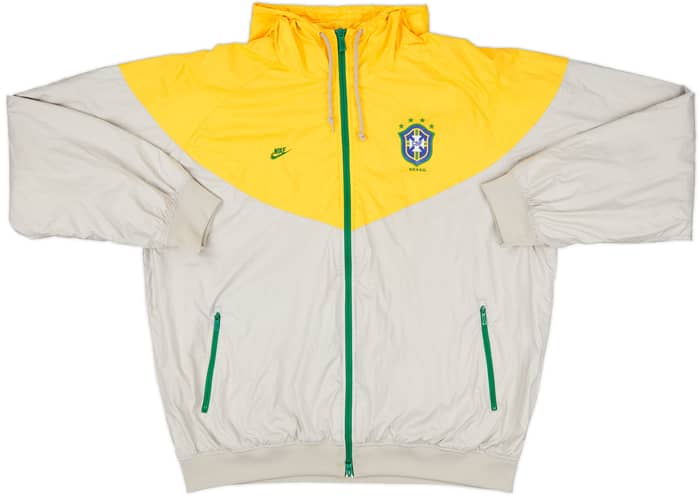 2008-10 Brazil Nike Hooded Track Jacket - 8/10 - (XL)