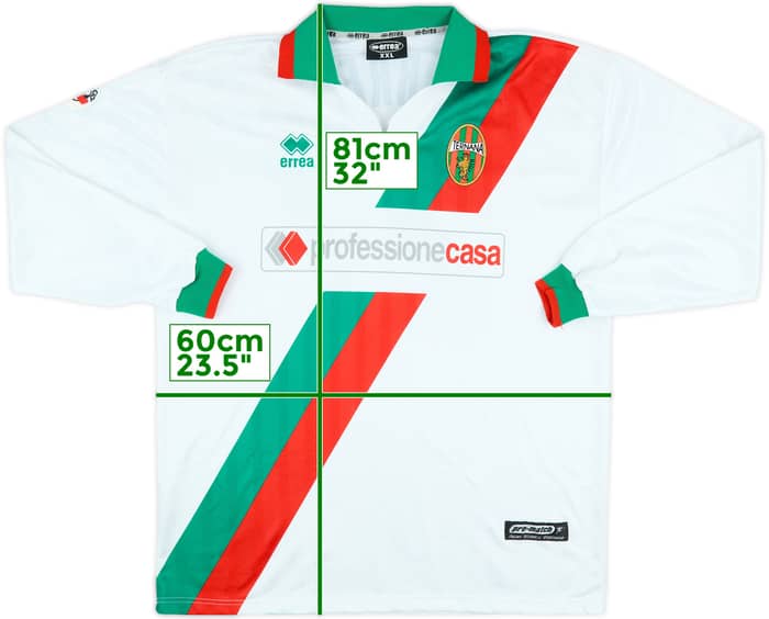 2001-02 Ternana Match Issue Away L/S Shirt E. Brevi #27