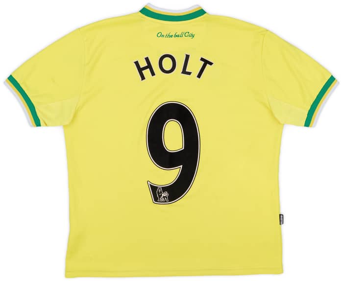 2011-12 Norwich Home Shirt Holt #9 - 6/10 - (M)