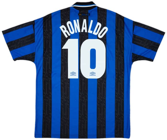 1997-98 Inter Milan Home Shirt Ronaldo #10 - 8/10 - (XL)