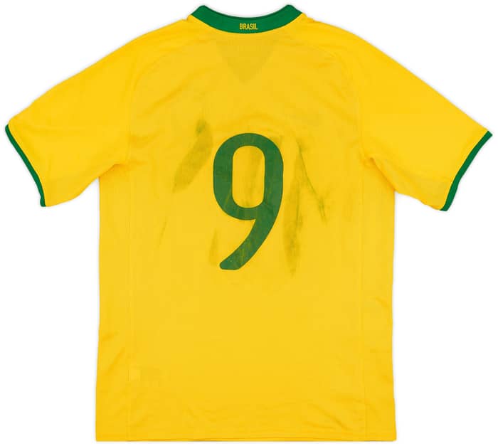 2008-10 Brazil Home Shirt #9 - 4/10 - (M)