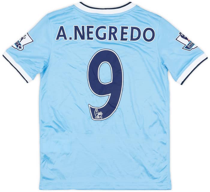 2013-14 Manchester City Home Shirt A. Negredo #9 (M.Boys)