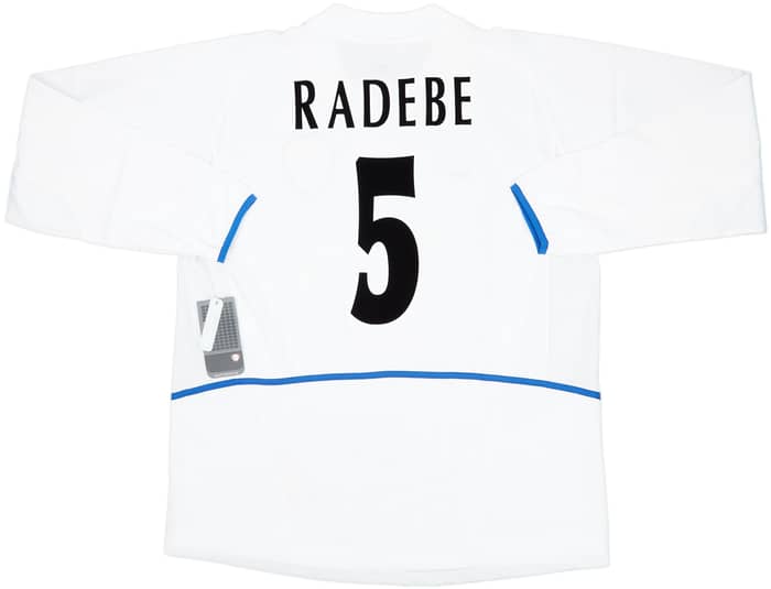 2002-03 Leeds United Home L/S Shirt Radebe #5 (XL)