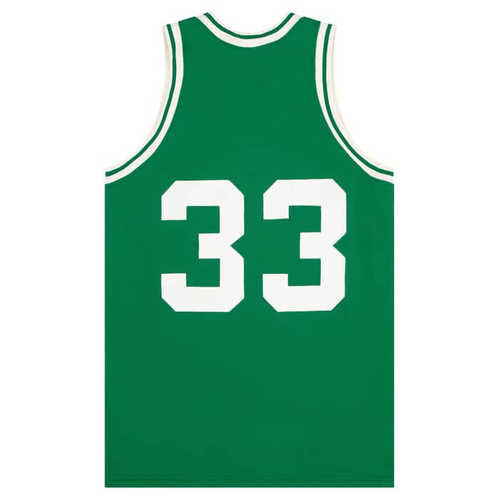 1980s Boston Celtics Bird #33 MacGregor Sand-Knit Jersey (Away) M