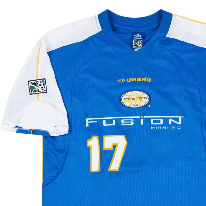 2001 Miami Fusion Match Issue Home Shirt Serna #17