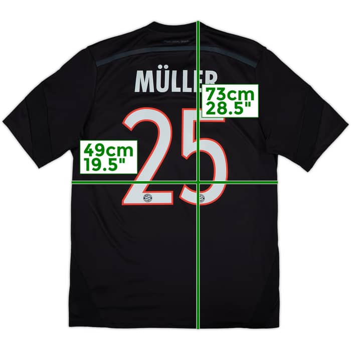 2014-15 Bayern Munich Third Shirt Muller #25 - 6/10 - (M)