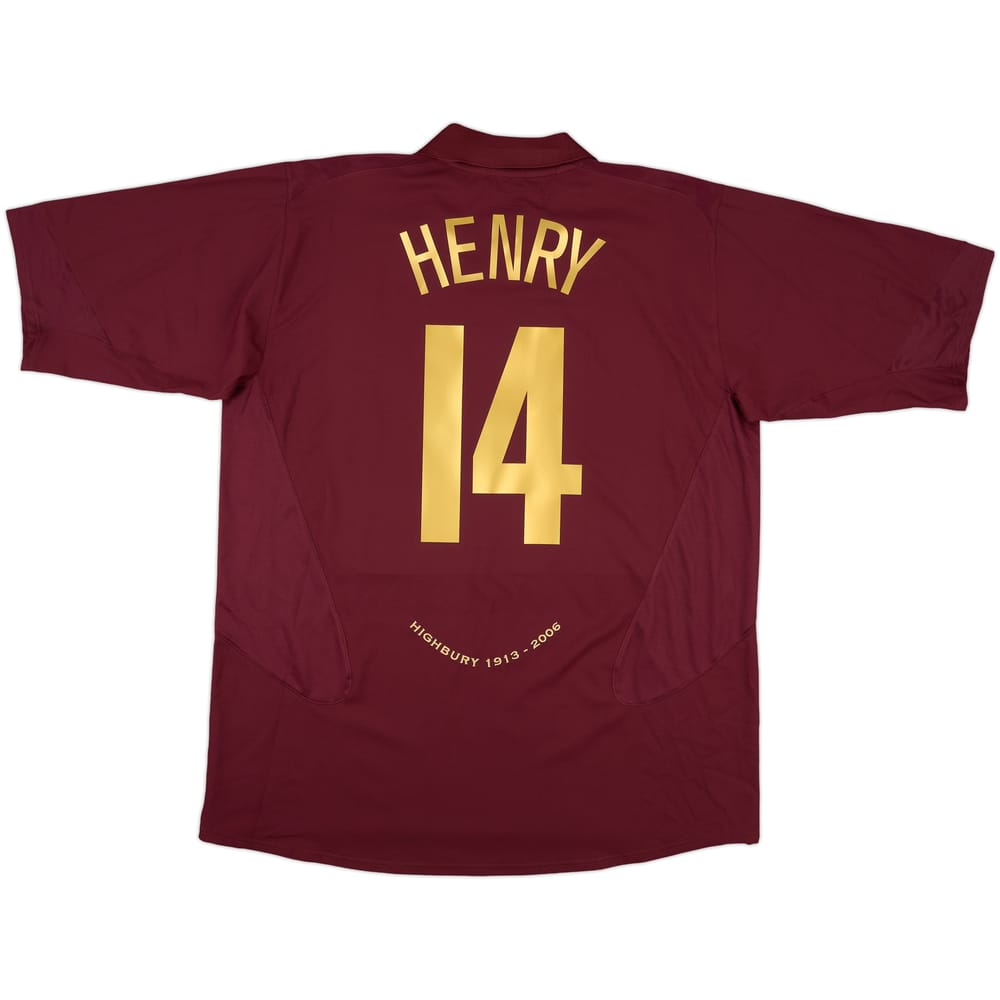 2005-06 Arsenal Home Shirt Henry #14 (XXL)