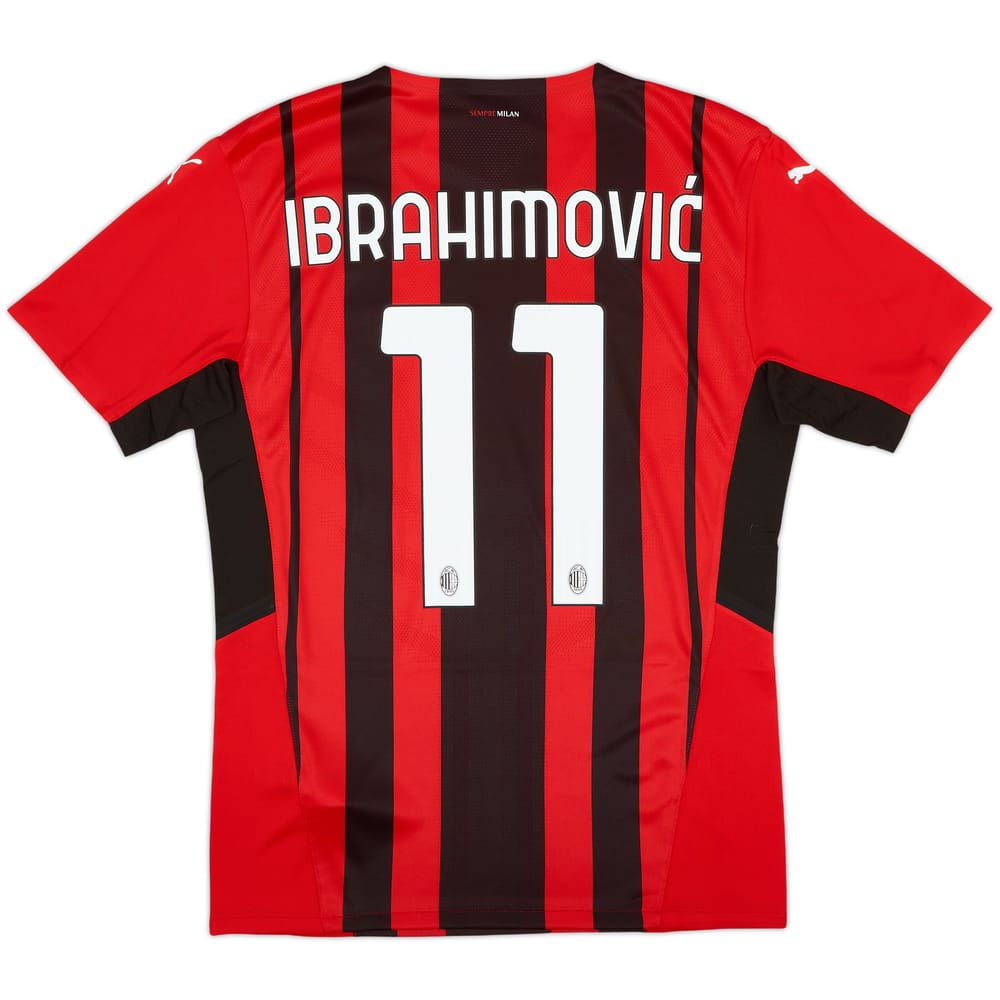 2021-22 AC Milan Prototype Home Shirt Ibrahimovic #11 (L)