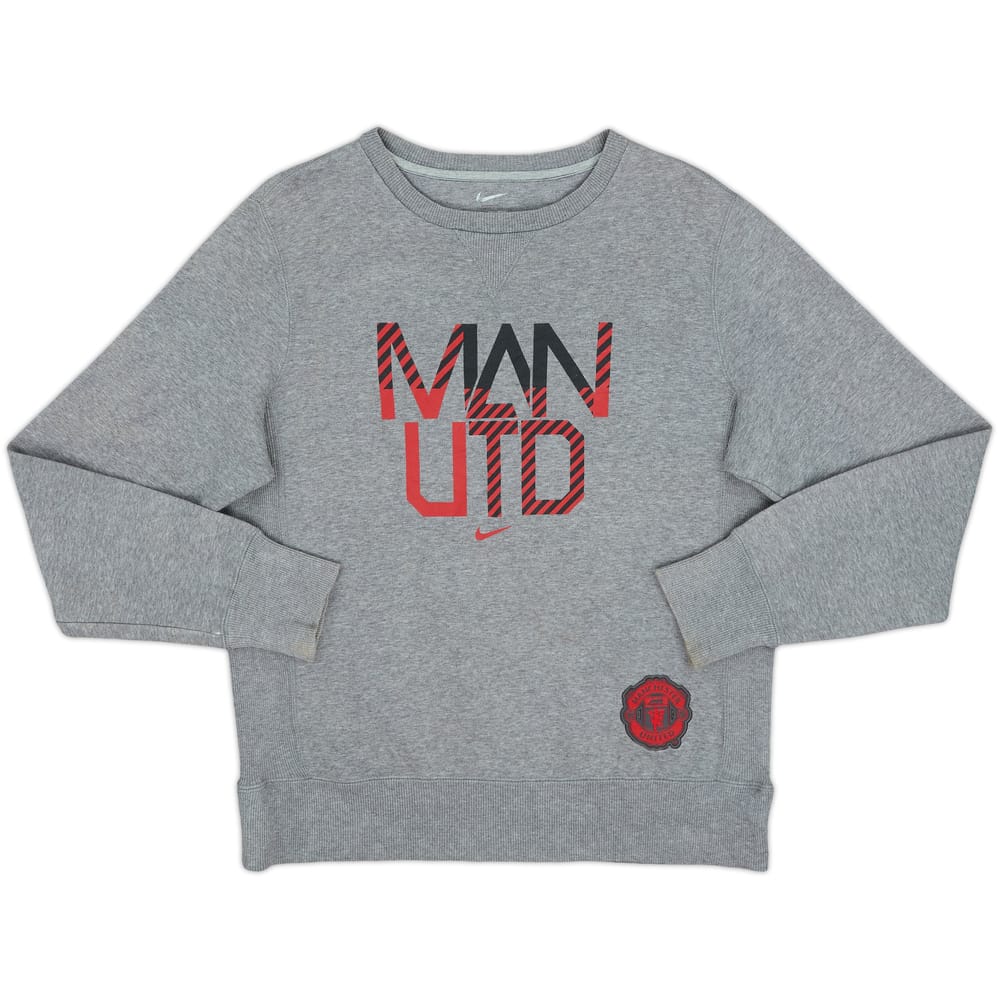2012-13 Manchester United Nike Sweat Top - 9/10 - (L)