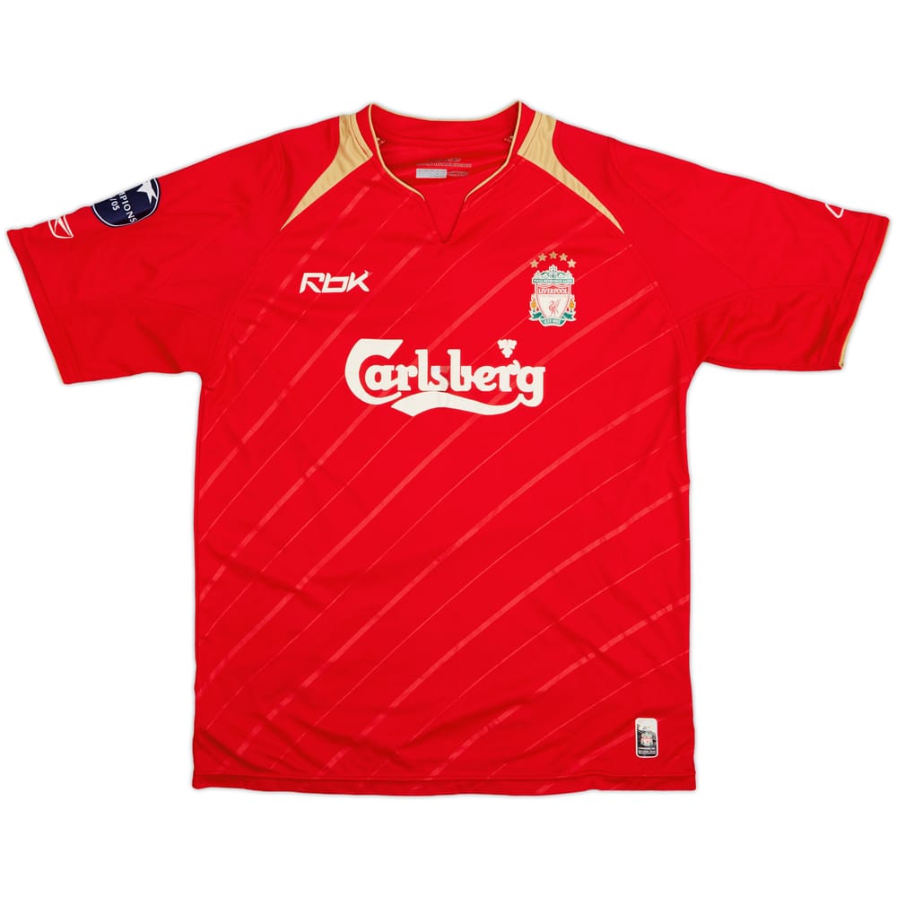2005-06 Liverpool CL Home Shirt - 5/10 - (M)
