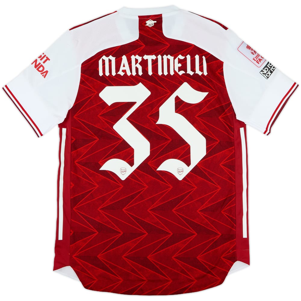 2020-21 Arsenal Authentic Home Shirt Martinelli #35 (M)