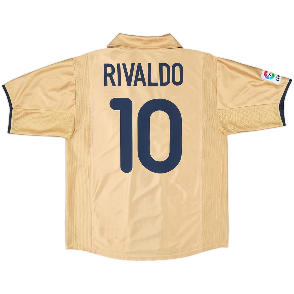 2001-03 Barcelona Away Shirt Rivaldo #10 - 8/10 - (M)