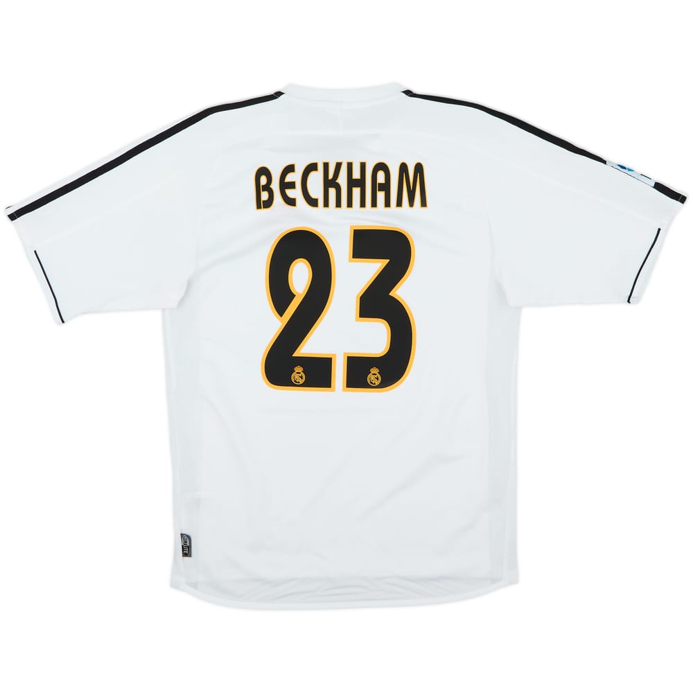 2003-04 Real Madrid Home Shirt Beckham #23 - 8/10 - (S)