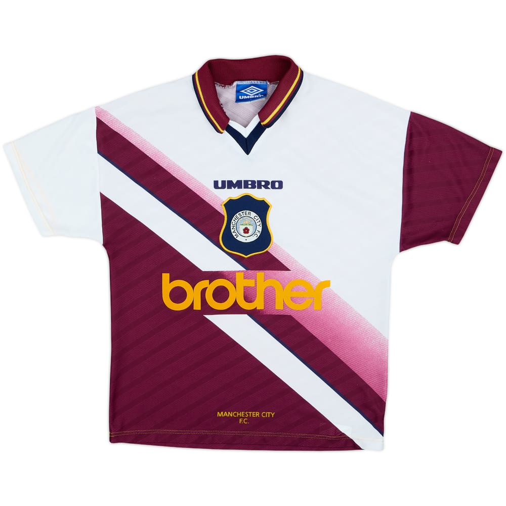 1996-97 Manchester City Away Shirt - 8/10 - (Y)