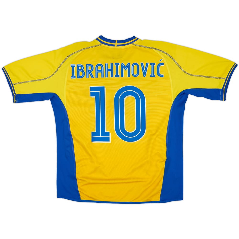 2003-04 Sweden Home Shirt Ibrahimovic #10 - 8/10 - (XL)