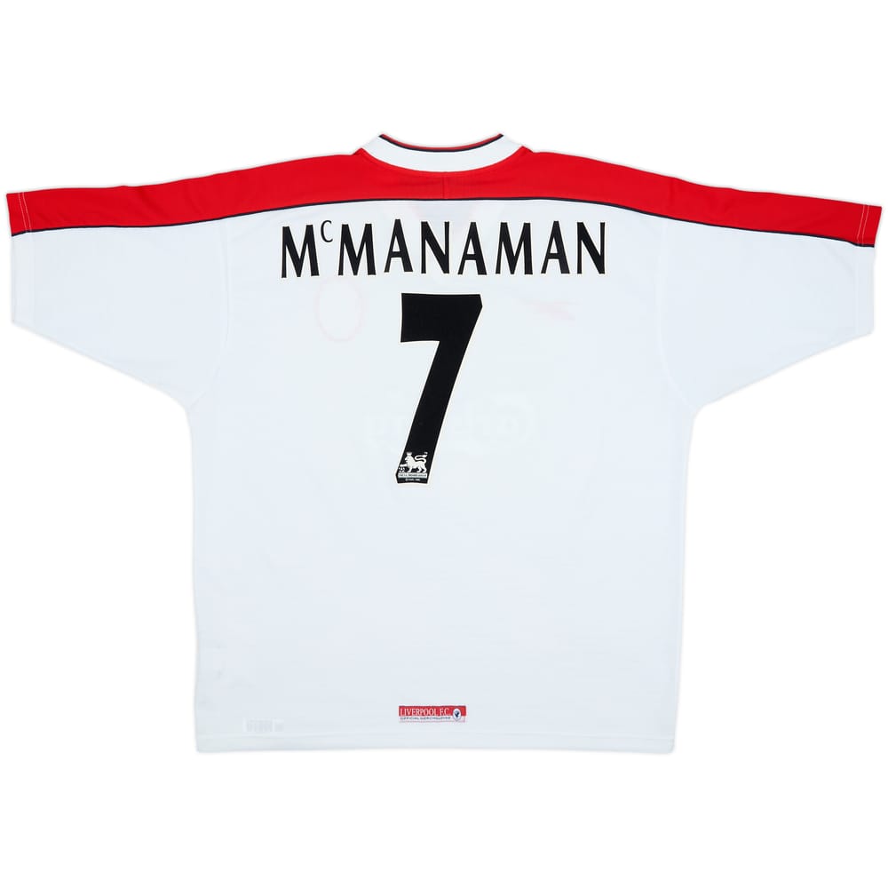 1998-99 Liverpool Away Shirt Mcmanaman #7 - 6/10 - (XL)