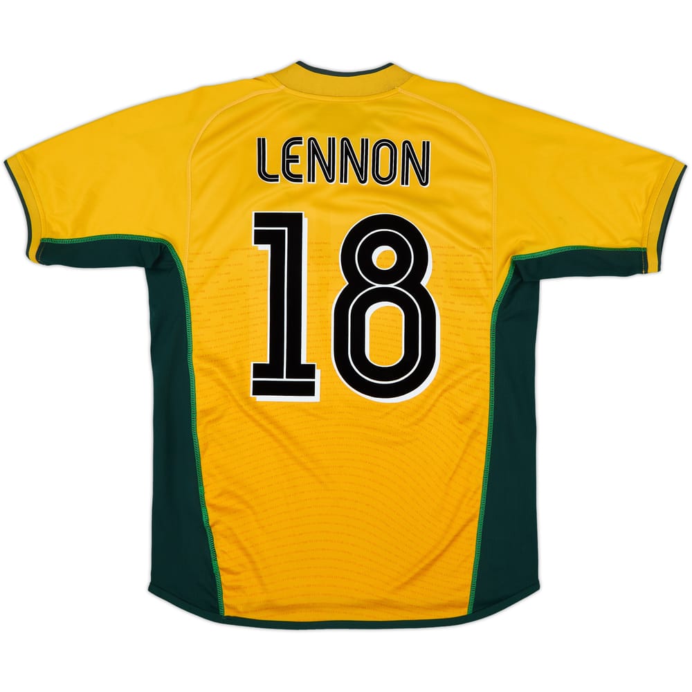 2002-03 Celtic Away Shirt Lennon #18 - 7/10 - (M)