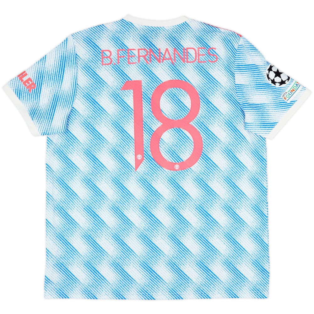 2021-22 Manchester United Away Shirt B.Fernandes #18 - 8/10 - (XXL)