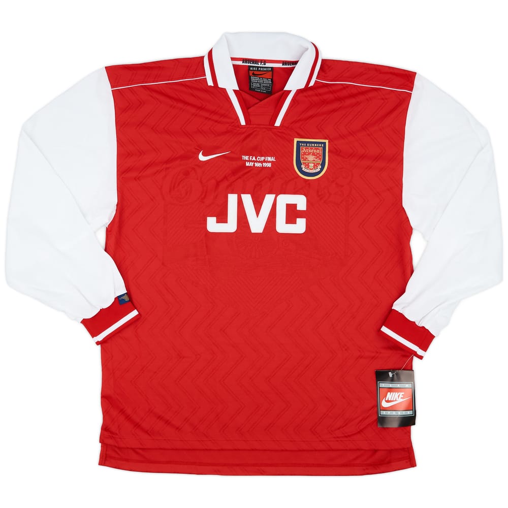 1998 Arsenal Player Issue FA Cup Final Home L/S Shirt