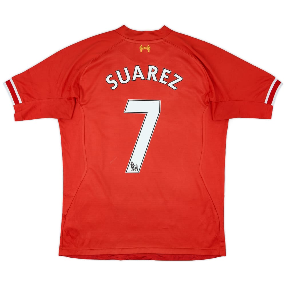 2013-14 Liverpool Home Shirt Suarez #7
