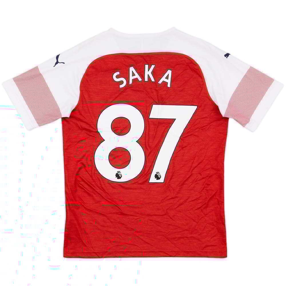 2018-19 Arsenal Home Shirt Saka #87 - 8/10 - (S)