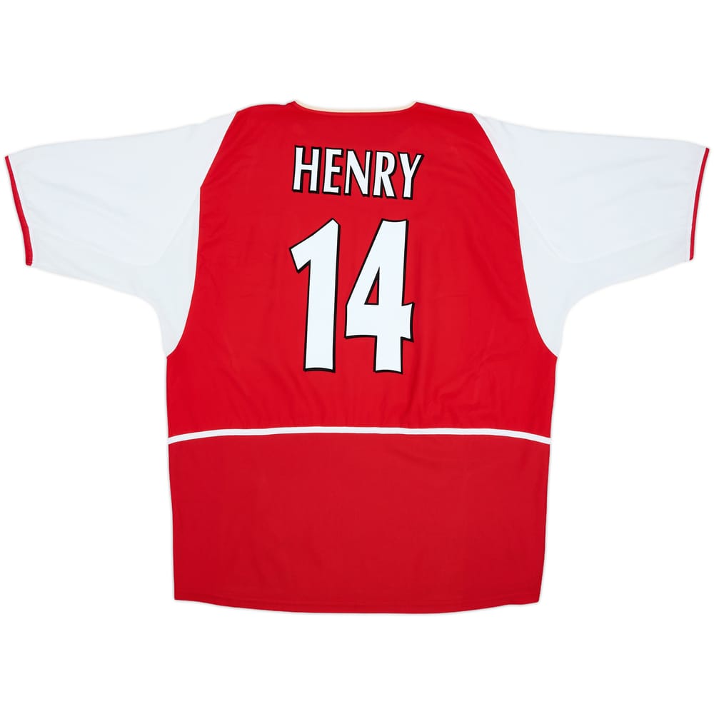 2002-04 Arsenal Home Shirt Henry #14 - 7/10 - (XXL)