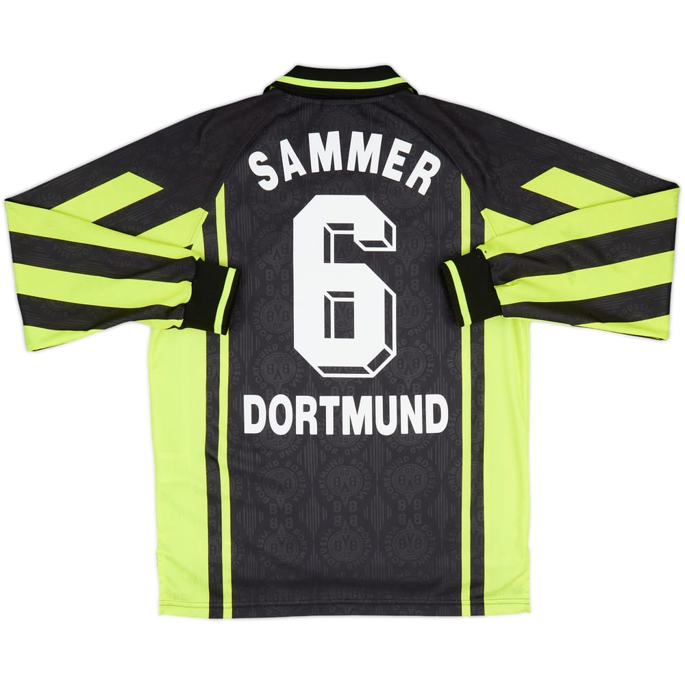 1996-97 Borussia Dortmund Away L/S Shirt Sammer #6 - 8/10 - (M)