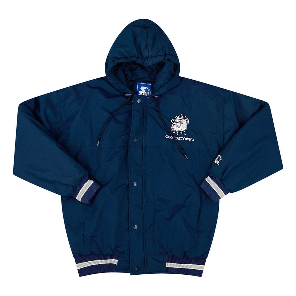 1990s Georgetown Hoyas Starter Rain Coat S