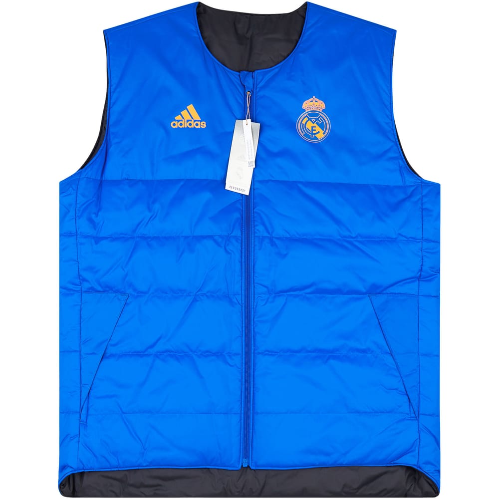 2021-22 Real Madrid adidas Reversible Padded Vest/Gilet