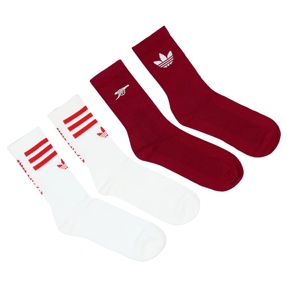 2025-26 Arsenal adidas Crew Socks - (Pack of Two Pairs)