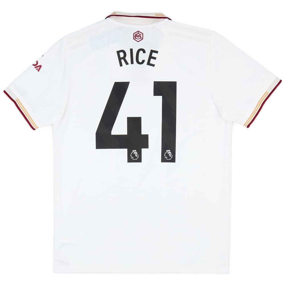 2025-26 Arsenal Authentic Third Shirt Rice #41