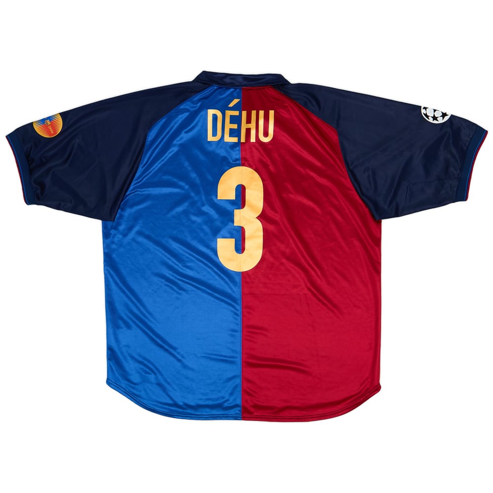 1999-00 Barcelona Match Issue Champions League Centenary Home Shirt Déhu #3