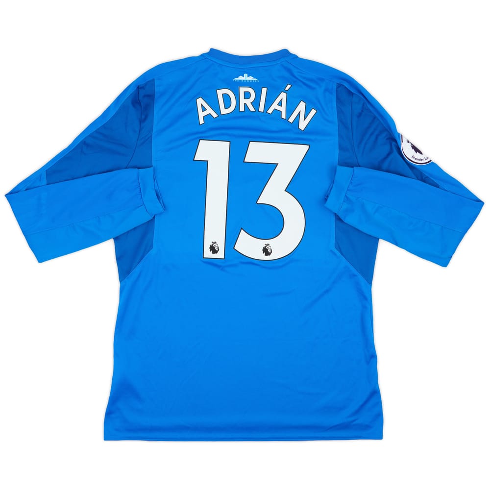 2017-18 West Ham Match Issue GK Shirt Adrian #13
