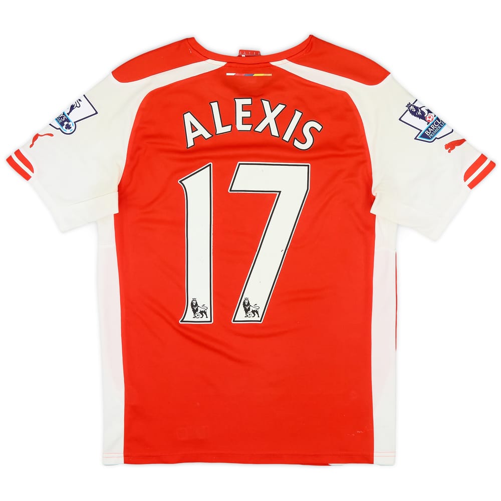 2014-15 Arsenal Home Shirt Alexis #17 - 5/10 - (S)
