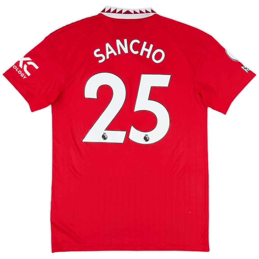 2022-23 Manchester United Home Shirt Sancho #25 - 10/10 - (M)