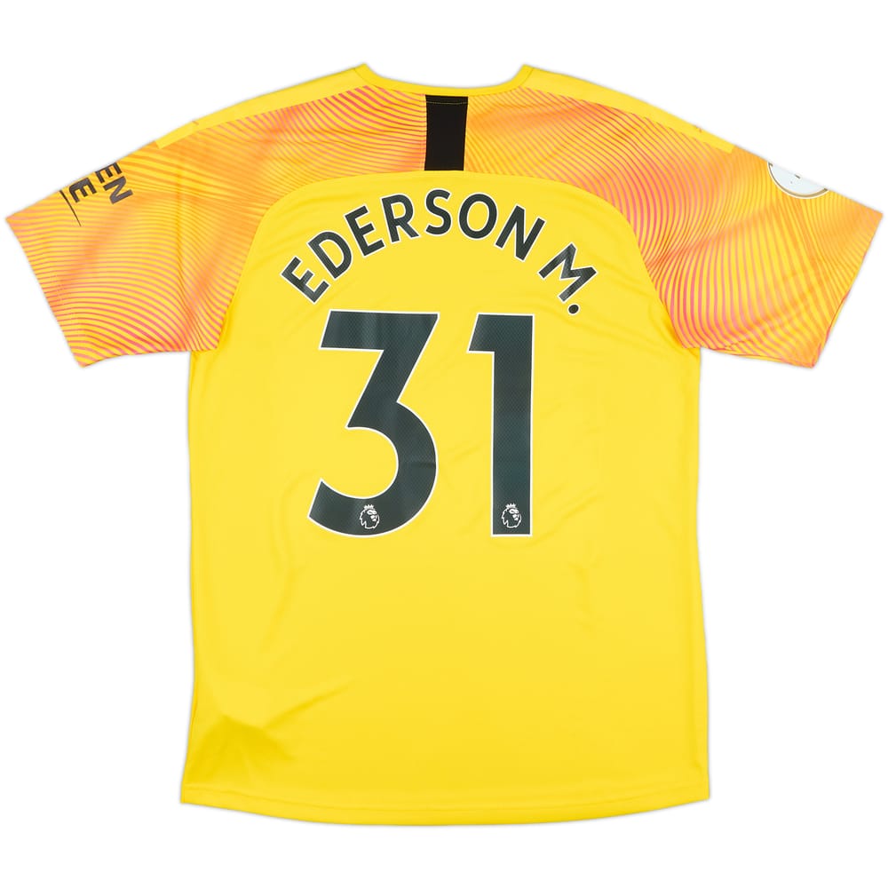 2019-20 Manchester City Match Issue GK Shirt Ederson M. #31