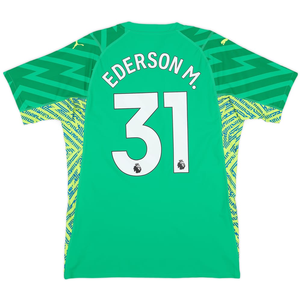 2023-24 Manchester City Player Issue GK S/S Shirt Ederson #31