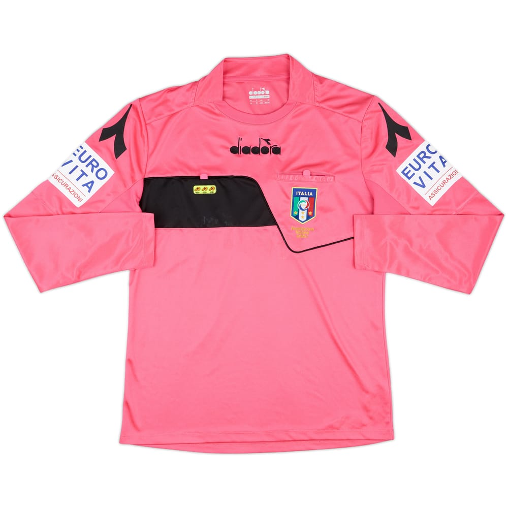 2017-18 Italy Diadora Referee L/S Shirt - 7/10 - (M)