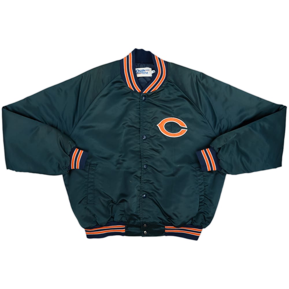1990s Chicago Bears Chalk Line Satin Varsity Jacket - 6/10 - (L)