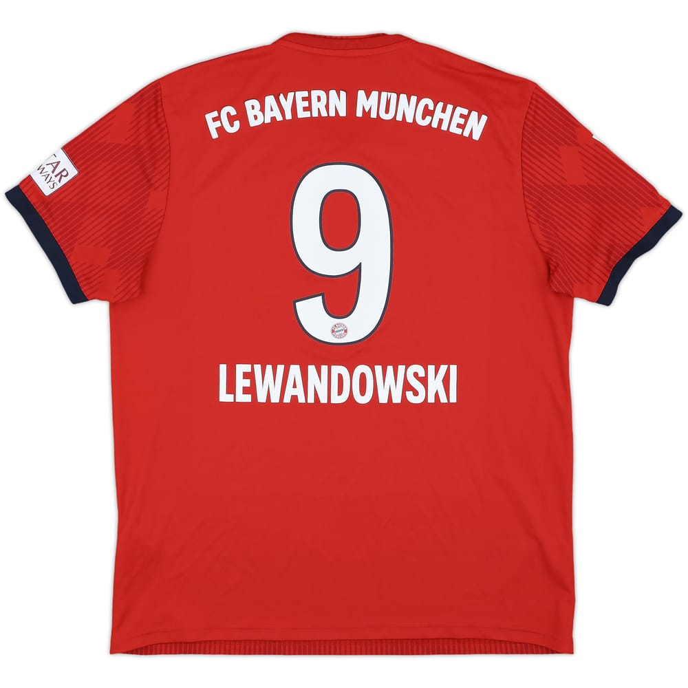 2018-19 Bayern Munich Home Shirt Lewandowski #9 - 5/10 - (L)